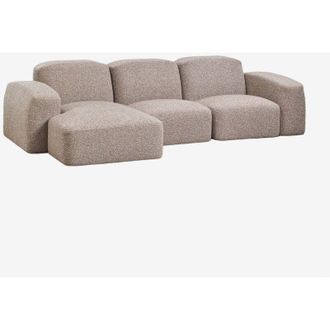 Sklum Bastian 3-teiliges modulares Chaiselongue-Sofa links