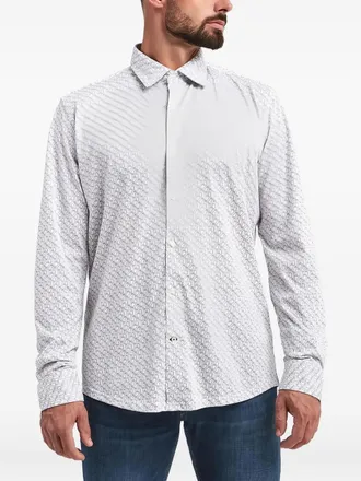 Joop chemise &agrave; logo imprim&eacute; - Blanc