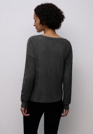 Street One Langarmshirt mit Glitzer-Detail