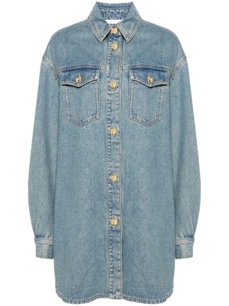 Moschino Klassisches Jeans-Minikleid - Blau