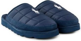 Polo Ralph Lauren Chaussons Reade matelass&eacute;s bord&eacute;s daim