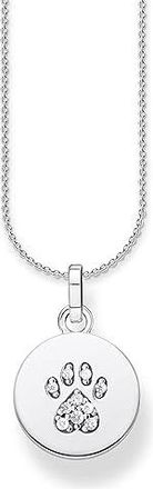 Thomas Sabo Collier à chaîne argent sterling Oxyde de Zirconium femme, Argenté, 38cm - 42cm - SCKE150287