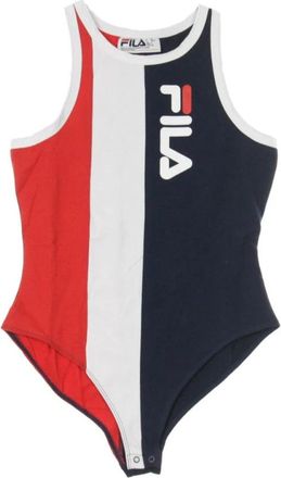 Fila Kontrast Binding Peacoat Bodysuit f&uuml;r Frauen - - Tops - Damen - Mehrfarbig - S