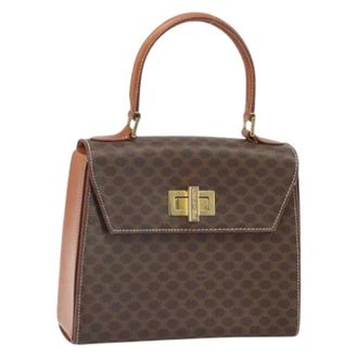 Celine Pre-owned Vintage PVC Leder Handtasche - - Pre-owned - Damen - Braun - ONE SIZE
