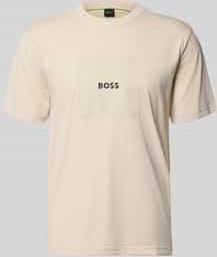 HUGO BOSS Regular Fit T-Shirt mit Logo Print