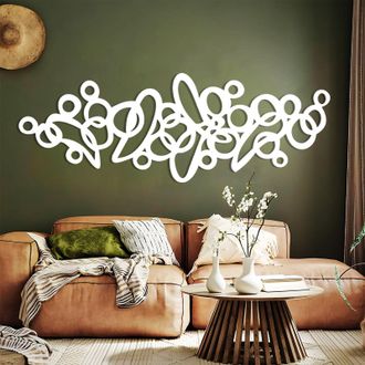 Generic Schwarze Metallblasen-Wandkunst, gro&szlig;e runde Metall-Wandkunst f&uuml;r luxuri&ouml;ses Wohnzimmer, Moderne Blasen-Kunstwerk-Dekoration, Moderne Kunstskulptur f&uuml;