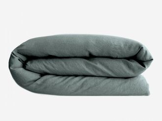 Vent du Sud Vent Du Sud - Palace Bettdeckenbezug aus 100% gewaschener, gef&auml;rbter Baumwolle S&uuml;dwind - Palace Lichen - Bettdeckenbezug 240 x 220 cm - Palace Lichen