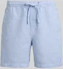 Polo Ralph Lauren Regular Fit Shorts aus echtem Leinen mit Logo-Stitching
