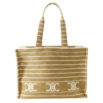 Celine Pre-owned Vintage Canvas Tote Bag - Femme - Pre-owned - Beige - Taille: ONE Size