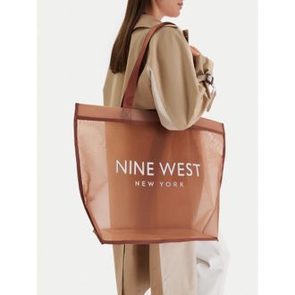 Nine West Handtasche Nine West CEO-Eloura-LA374-4074 Braun