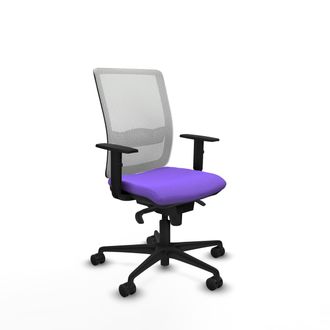 Piqueras y Crespo 8-Stunden-B&uuml;rostuhl mit 1D-Armen, h&ouml;henverstellbare Lendenwirbelst&uuml;tze, ausgestattet mit 5 Positionen und injiziertem Schaum. Mit Rollen von 65 mm Nyl