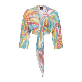 Pinko Crepe de Chine Jacken - - Blouses & Shirts - Damen - Mehrfarbig - M