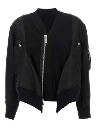 sacai Cardigan - Schwarz
