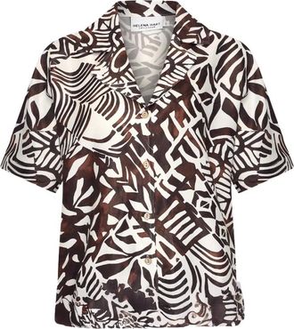Hart by Helena Hart Femme, Blouses et Chemises, Brun, Taille: 44 FR Fie Vinty Blouse