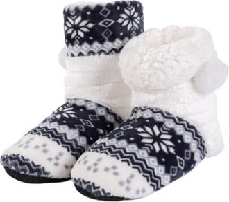 Garneck Chaussures Intérieur Hiver pour Femmes Longues Chaudes et Antidérapantes Légères et Confortables pour Tenue Intérieure