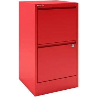 Bisley H&auml;ngeregistratur Schrank Home Office Kardinalrot