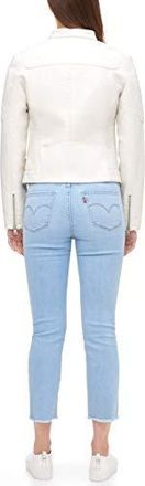 Levi's Veste de motocross en similicuir pour femme (standard et plus), oyster, Small