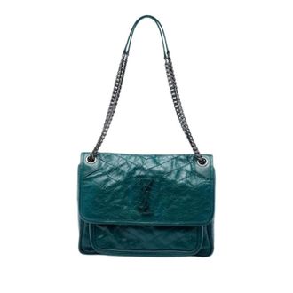 Saint Laurent Sac port&eacute; &eacute;paule Niki Pre-owned - Femme - Pre-owned - Vert - Taille: ONE Size