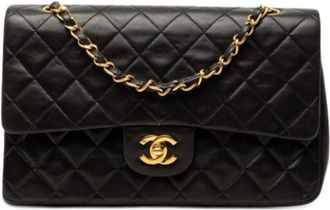 Chanel Sac port&eacute; &eacute;paule Pre-owned Double Flap - Femme - Pre-owned - Noir - Taille: ONE Size