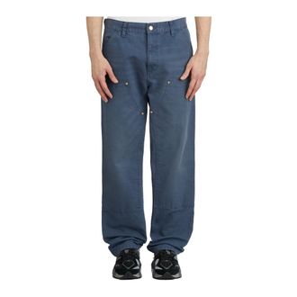 Carhartt Work in Progress Homme, Pantalons, Bleu, Taille: W31 Pantalon Double Genou