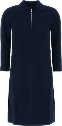 Max Mara zip-front dress - Blau