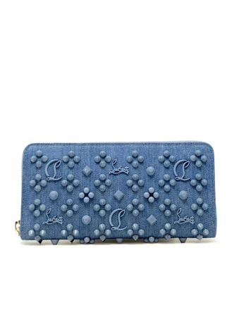Christian Louboutin Portemonnaie - 3245238 4229 Blue Panettone Loubinthesky Wallet - Gr. unisize - in Blau - f&uuml;r Damen