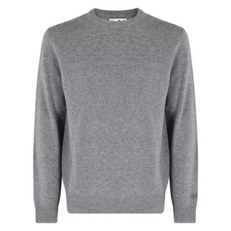 MC2 Saint Barth Off White Crew Neck Sweater - - Knitwear - Herren - Grau - M