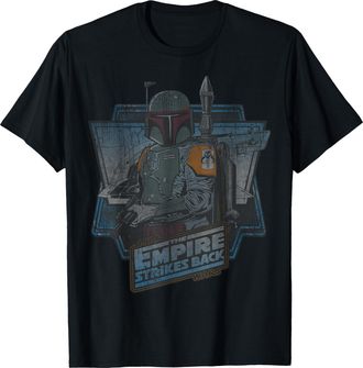 Star Wars The Empire Strikes Back Boba Fett Vintage Portrait T-Shirt