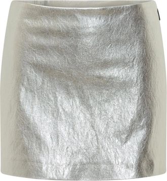 Msgm Msgm, Femme, Jupes, Gris, Taille: 38 FR Mini-jupe ray&eacute;e