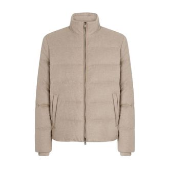 Ermenegildo Zegna Oasi Steppjacke aus Kaschmir - - Jackets - Herren - Beige - XL