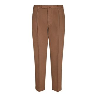 Dell'Oglio Homme, Pantalons, Brun, Taille: 3XL Slim-fit Pantalons