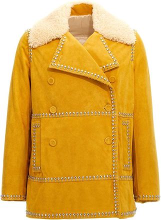 Wales Bonner Wales Bonner, Femme, Manteaux, Jaune, Taille: 36 FR Time Jacket