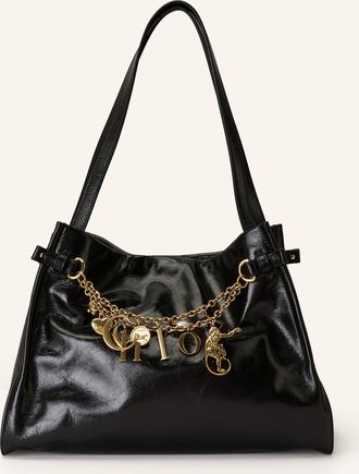 Chlo&eacute; Schultertasche schwarz