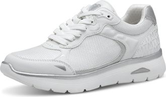 Marco Tozzi Damen Sneaker flach mit Schnürsenkeln Bequem, Weiß (White Comb), 41 EU