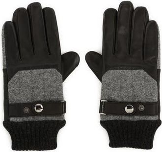 Saison 1865 Gants bi matière en coton