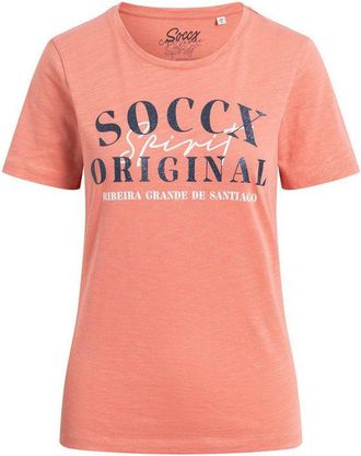 soccx Rundhalsshirt aus Baumwolle