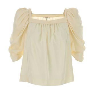 Chlo&eacute; Femme, Blouses et Chemises, Jaune, Taille: 40 FR H134 Blouse