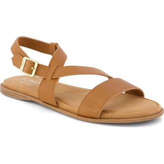 Toms Mar Leder Damen Sandalen in Brown Sugar