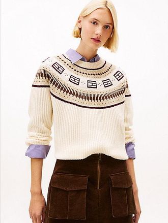 Tommy Hilfiger Pull en laine douce motif Fair Isle