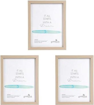 Goldbuch Bilderrahmen Verona aus MDF Holz, Portraitrahmen f&uuml;r 1 Bild/Foto, Rahmen zum Stellen, Fotorahmen mit Wandhalterung zum Aufh&auml;ngen, Frame ca. 16,5 x 21,