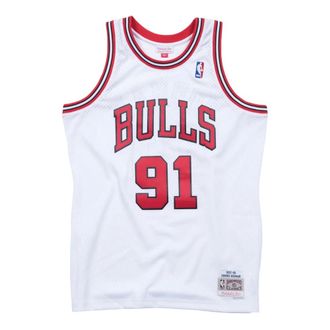 Mitchell & Ness Maillot Chicago Bulls 1997-98 Rodman - Homme - Sport - Blanc - Taille: S