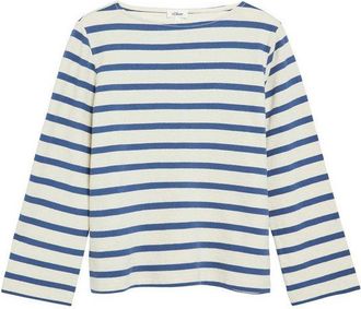 s.Oliver Sweatshirt Sweatshirt Leichtes Sweatshirt mit Streifen