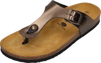 Plakton Damenschuhe Zehentrenner - BOLERO 181671 - bronce, Größe:40 EU