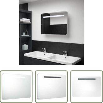 vidaXL vidaXL LED-Beleuchtung - LED-Spiegelschrank 80x9,5x55 cm