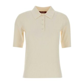 Max Mara Femme, Tops, Blanc, Taille: 42 FR Oscuri Polo