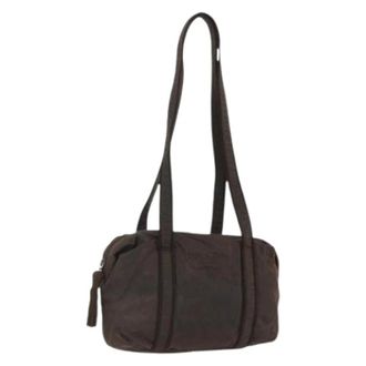 Prada Pre-owned Nylon Schultertasche - - Pre-owned - Damen - Braun - ONE SIZE