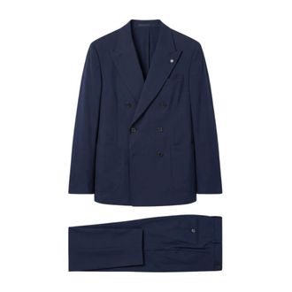 Manuel Ritz Single Breasted Suits - - Suits - Herren - Blau - S