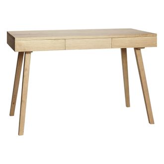H&uuml;bsch Bureau 3 tiroirs en ch&ecirc;ne FSC H&uuml;bsch