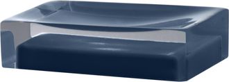 Gedy | Auckland Seifenschale aus Harz, Farbe Petrolblau, Maße 3 x 11 x 7 cm und Gewicht 0,15 kg