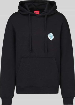 HUGO BOSS Hoodie mit gro&szlig;em R&uuml;ckenprint Modell Dewerhood